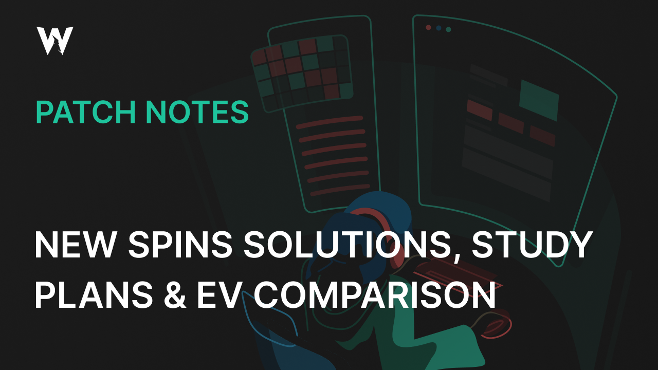 New Spins solutions, Study Plans & EV Comparison | GTO Wizard